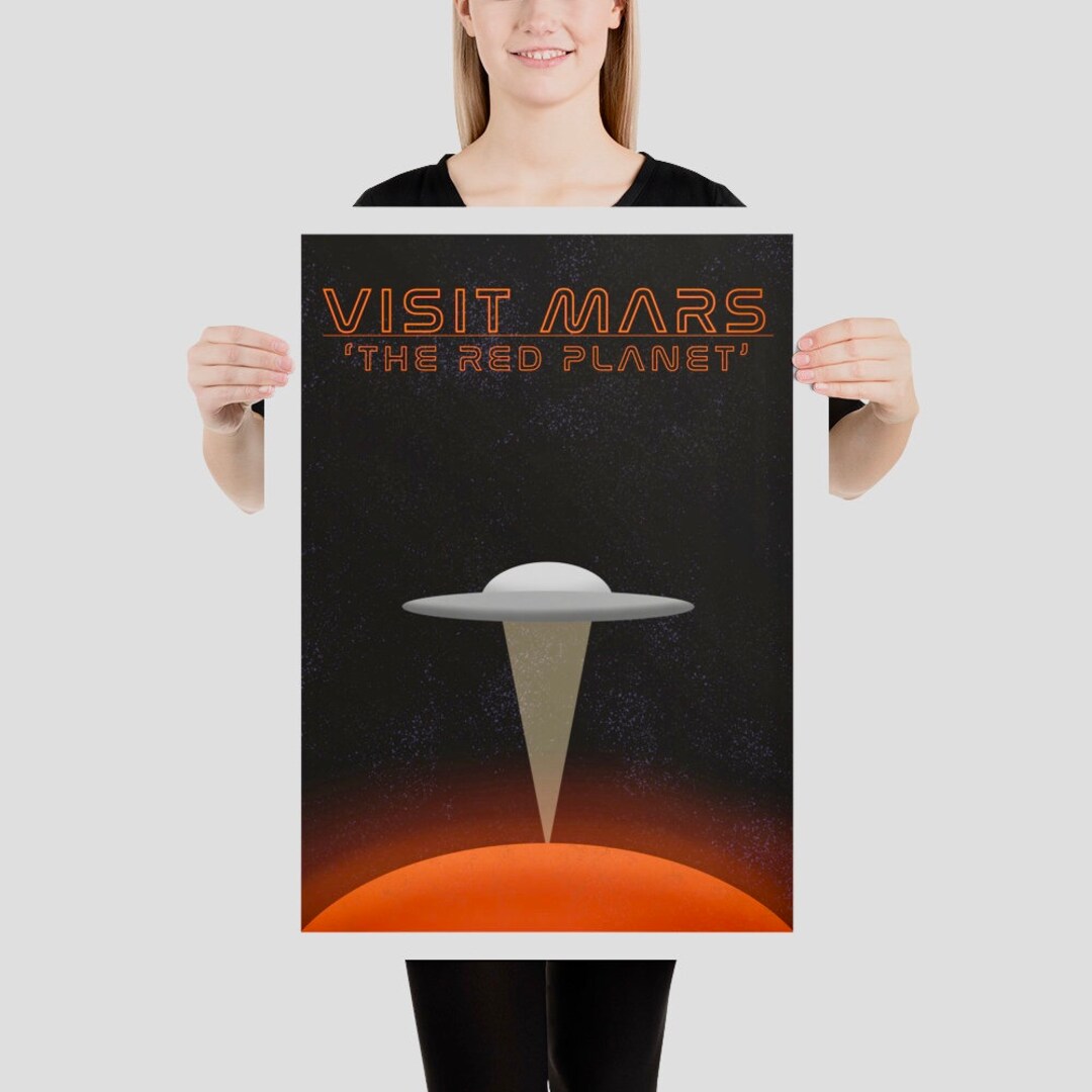 Mars Travel Poster - Etsy