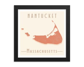 Nantucket Island Print, Instant Download, Minimalist Geography Print ...