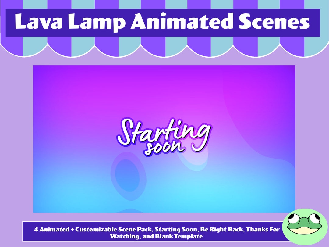 Animated + Customizable Looping Lava Lamp Twitch Starting Soon ...