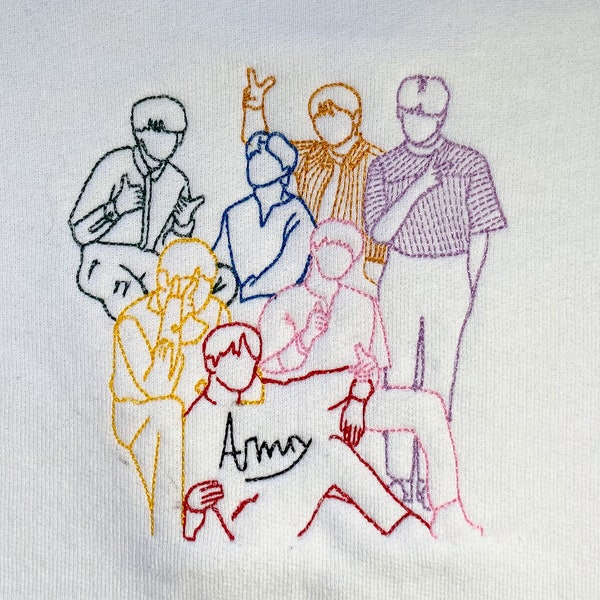 Bts Embroidery - Etsy