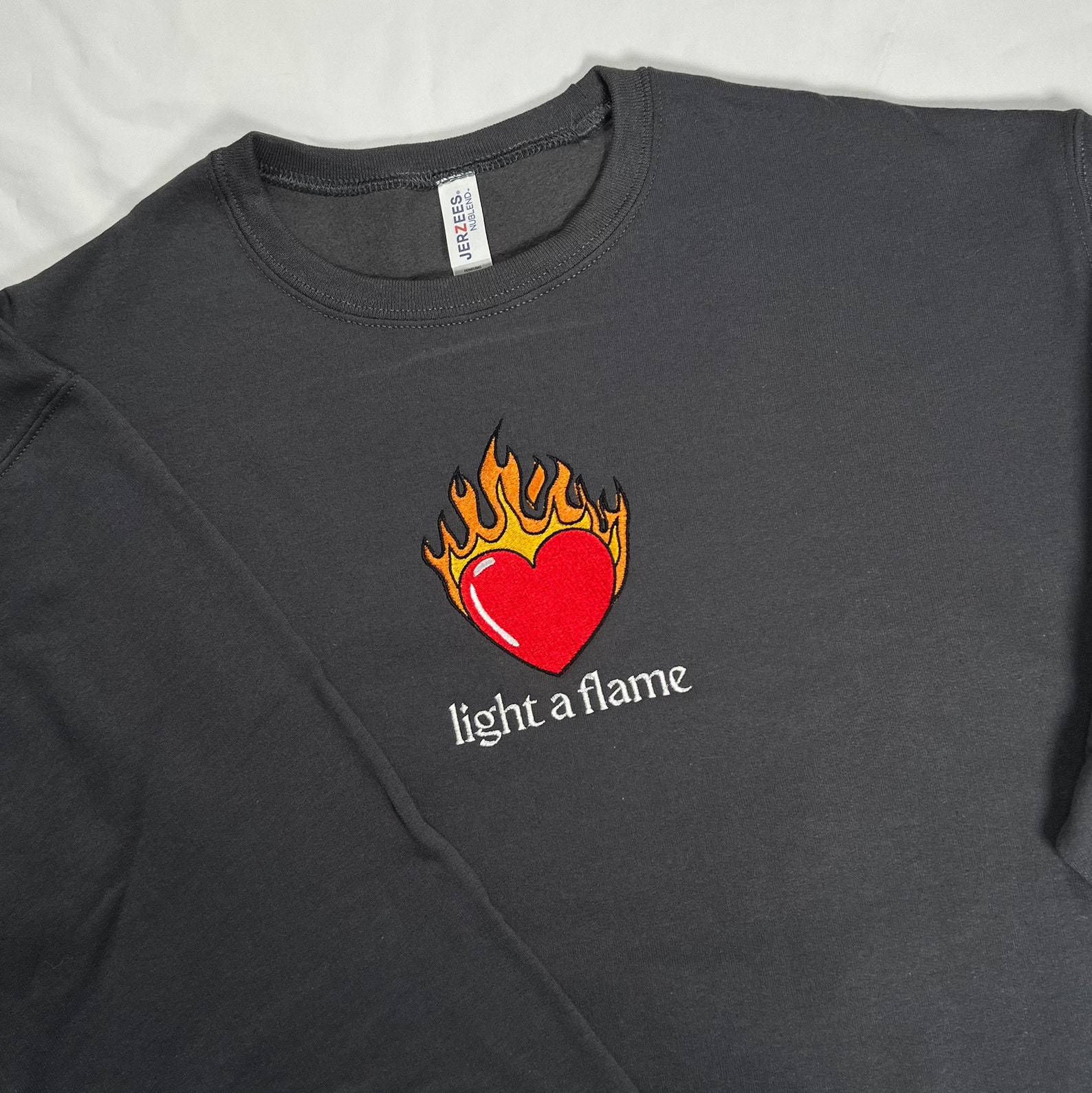 SVT Light A Flame Embroidered Sweatshirt Crewneck Seventeen - Etsy