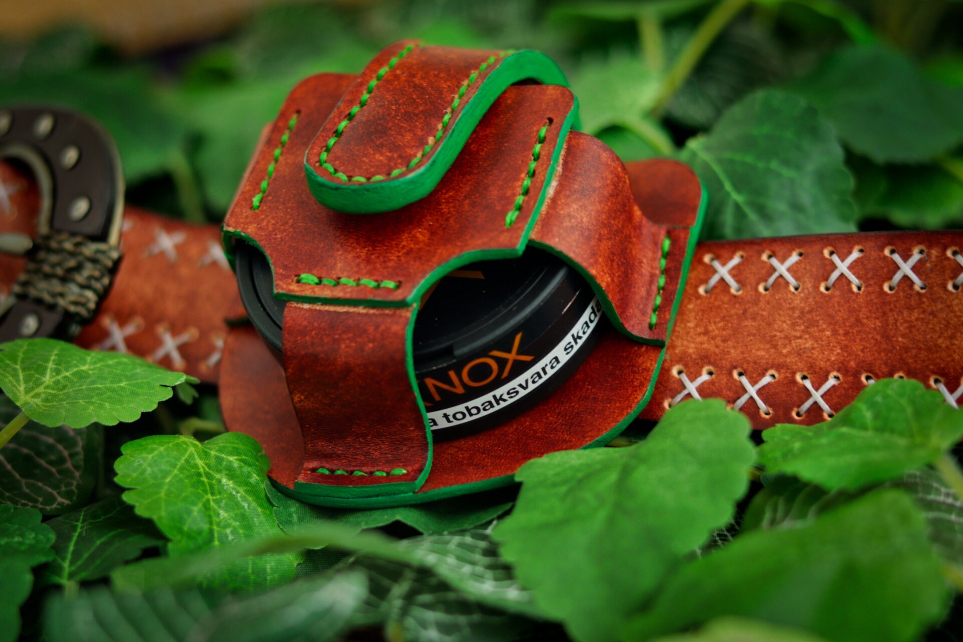 Snuff-smokeless-dip Can Holder in Brown Free Shipping - Etsy