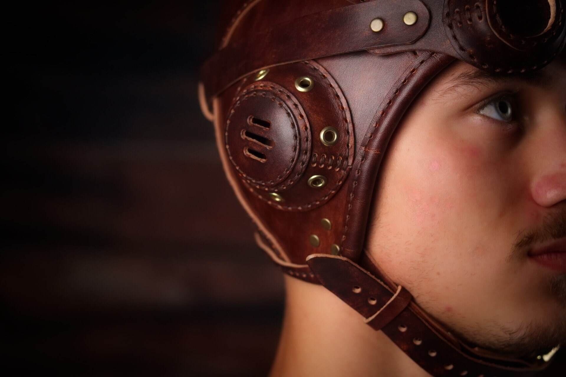 Leather Aviator Hat,leather Googles - Etsy