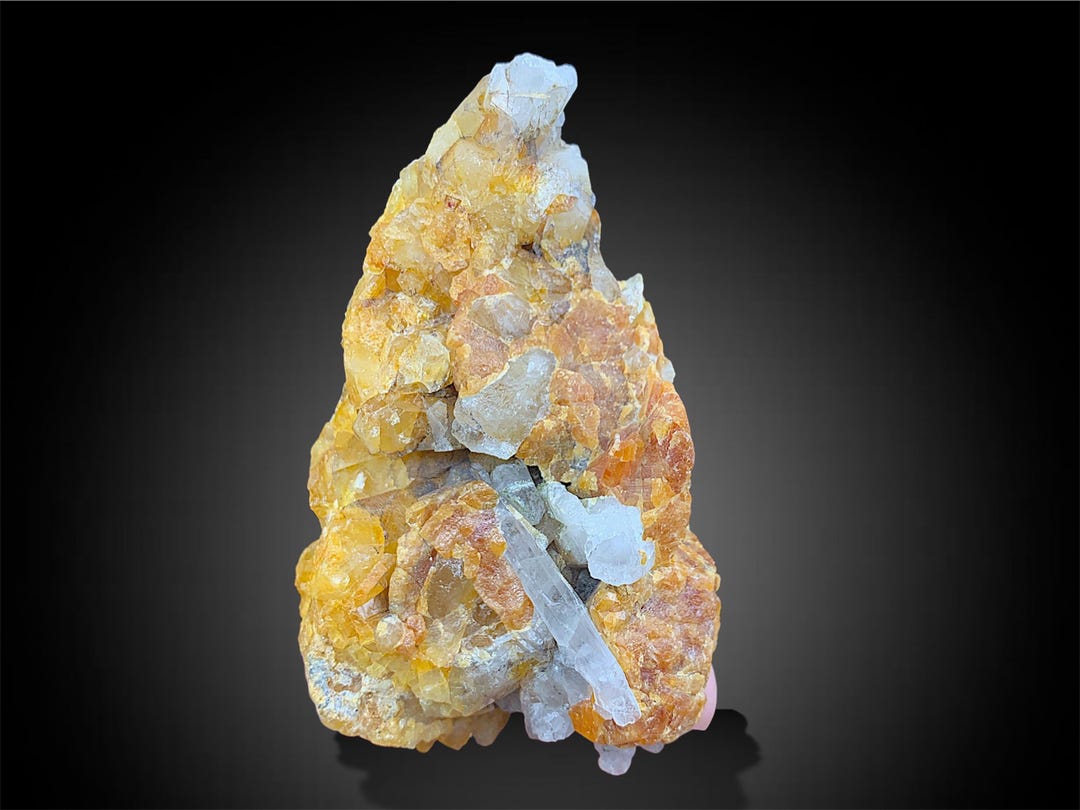 Rare Scheelite Specimen, Rare Mineral Specimen, Orange Color Scheelite ...