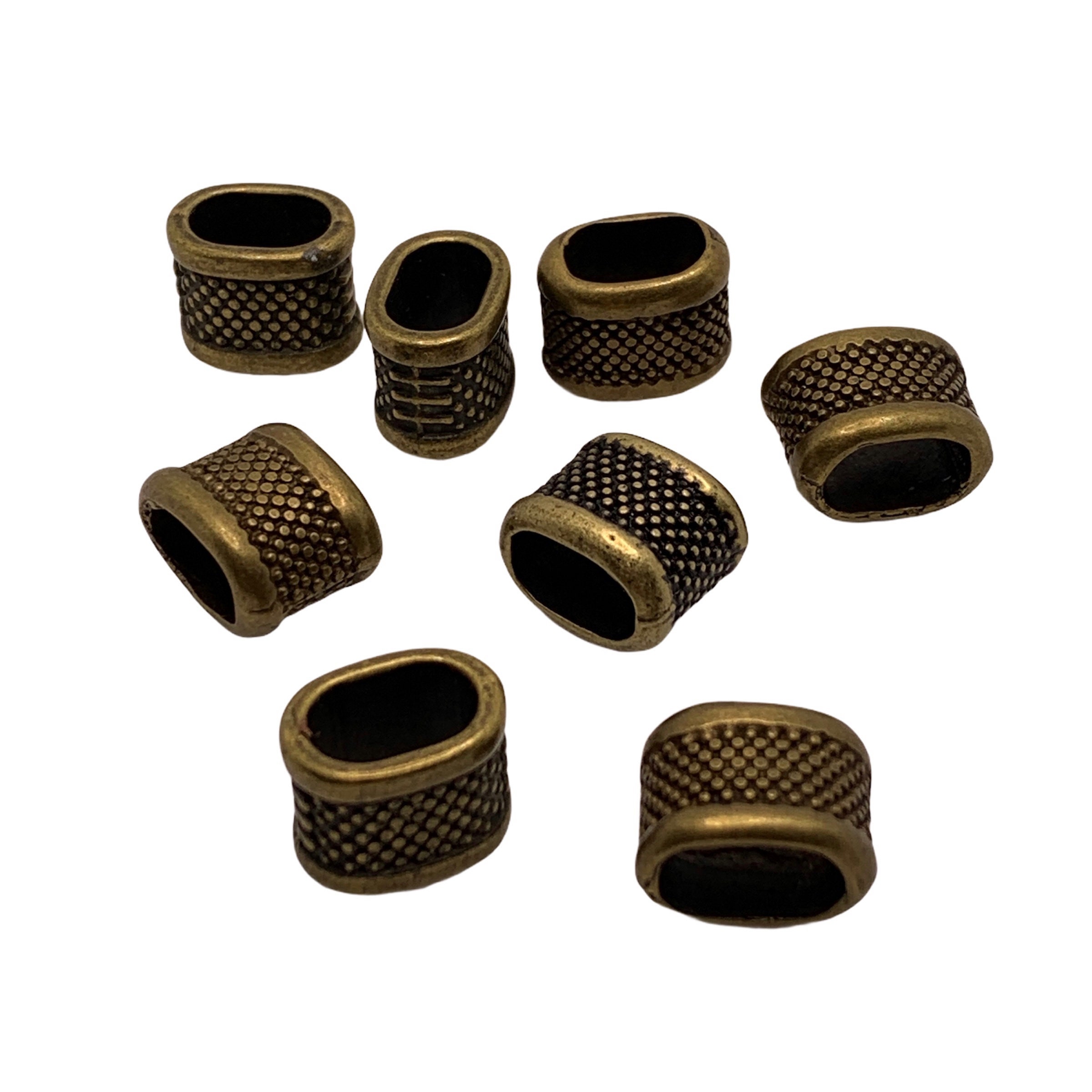 Antique Brass Large Dot Spacers for Licorice Leather - Etsy