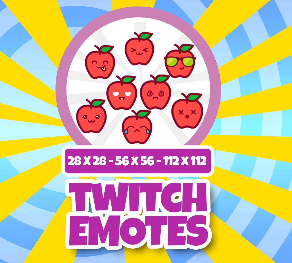 Apple Emote Twitch Emotes Cute Twitch Emotes Discord - Etsy
