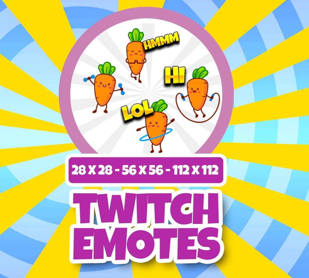 Carrot Twitch Emotes, Cute Twitch Emotes, Discord Emotes, Emotes ...