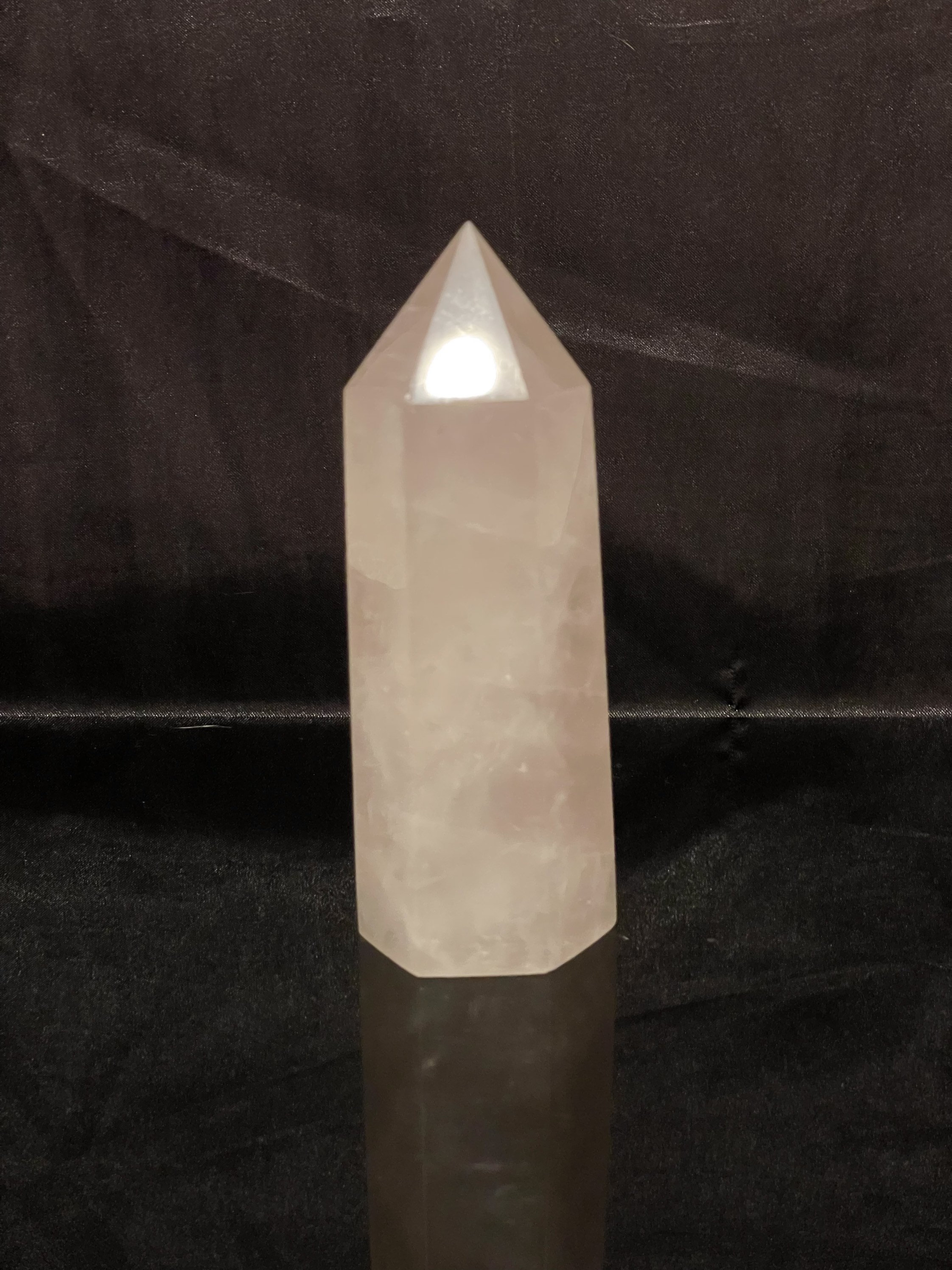 Rose Quartz Tower With Rainbow Flash - Etsy