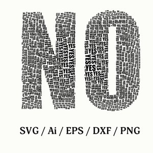 No SVG, Digital Download, SVG Cut Files, NO, She Said Yes, Couple Svg ...