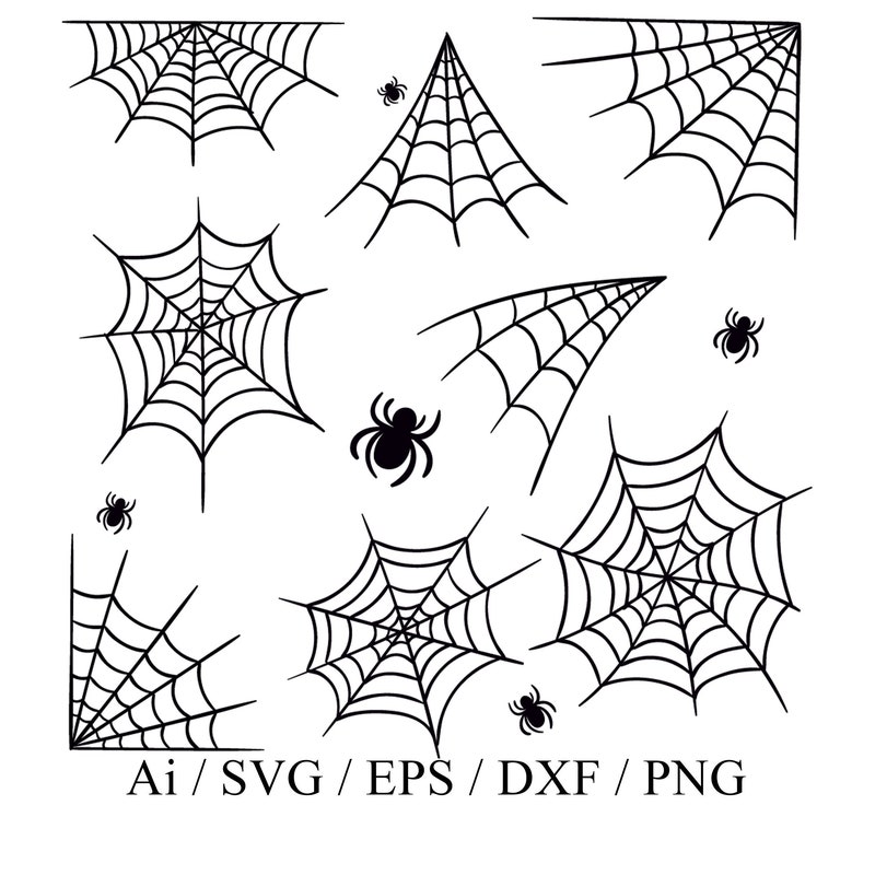 Spider Web Svg - Etsy