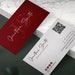 Red & White Business Card Template , Business Card, Red Business Cards ...