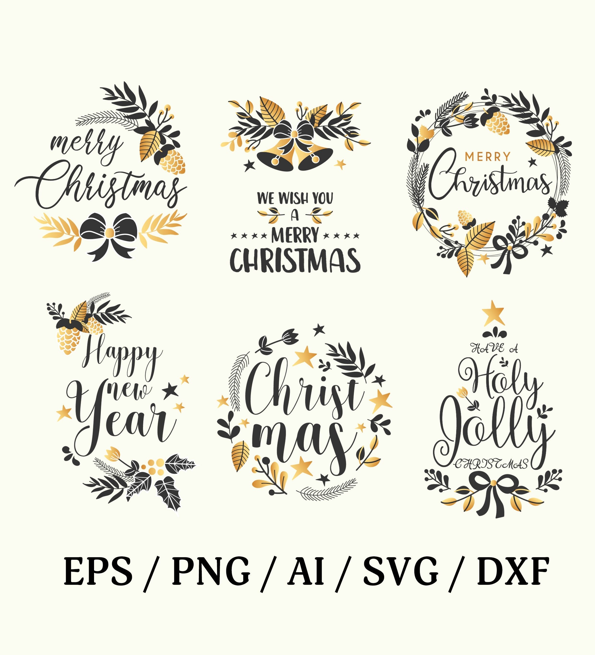 Christmas SVG Bundle Christmas Sign Svg Bundle merry - Etsy