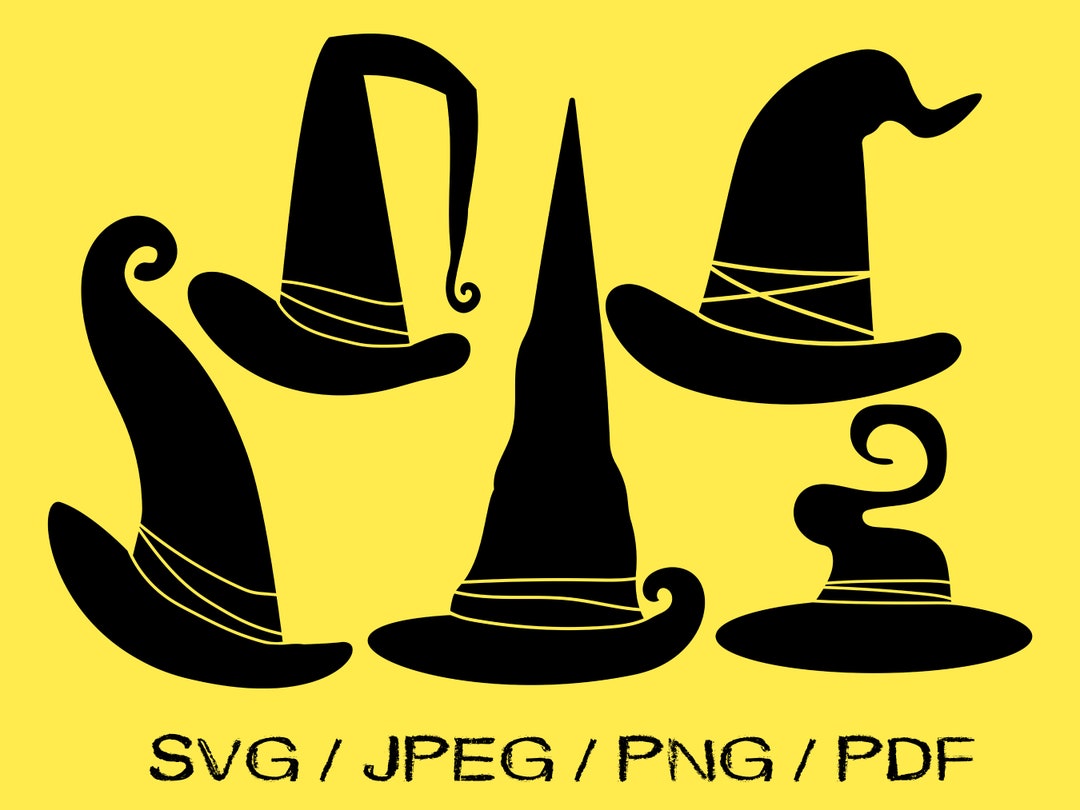 Witches Hat Svg, Hat Svg, Witchcraft Svg, Witch Hat SVG Bundle ...