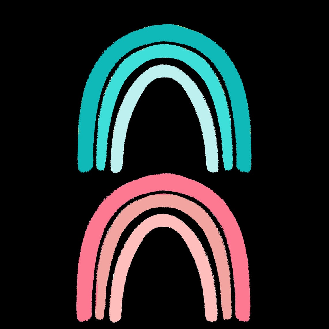 Boho Rainbow PNG Bundle 10 Rainbows PNG HIGH Colty Pastel - Etsy