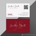 Red & White Business Card Template Business Card Red - Etsy