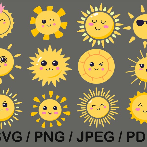 Sun Svg - Etsy