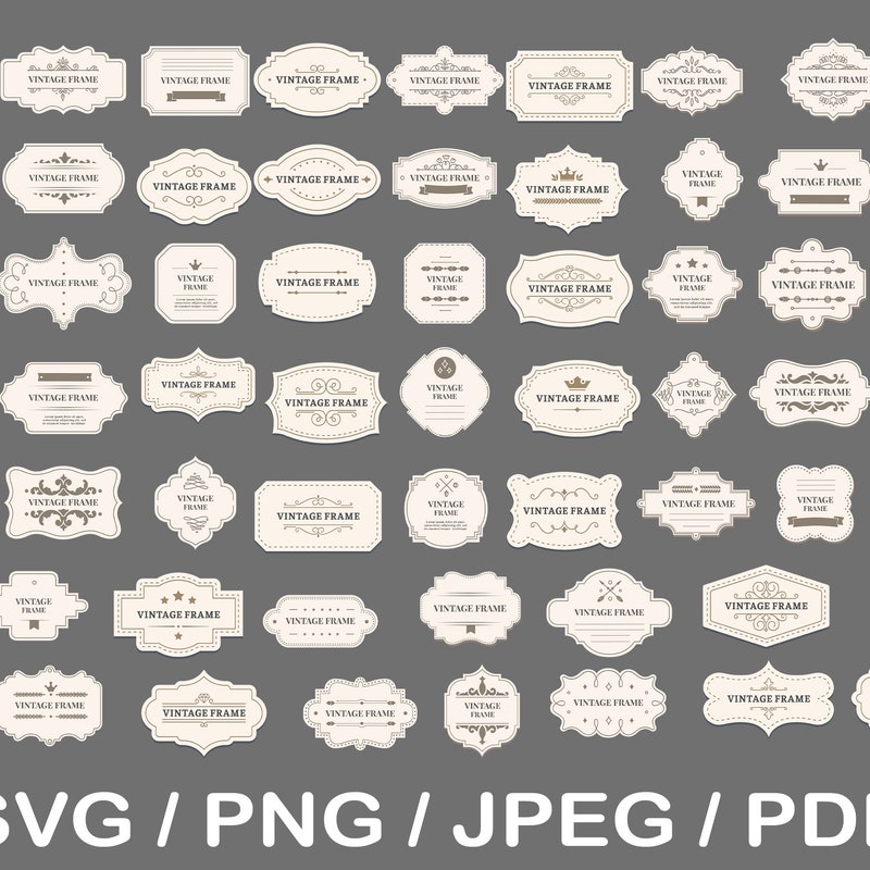 Photo Frames Svg - Etsy