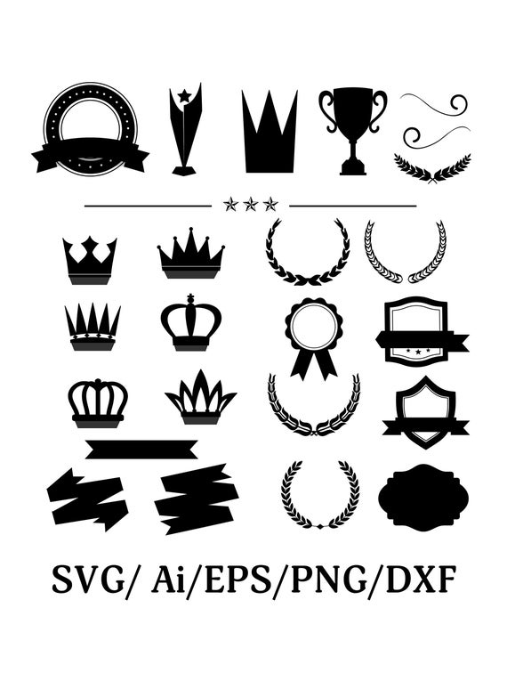 20 Crown SVG Bundle Crowns Bundle File for Circuit Crown - Etsy