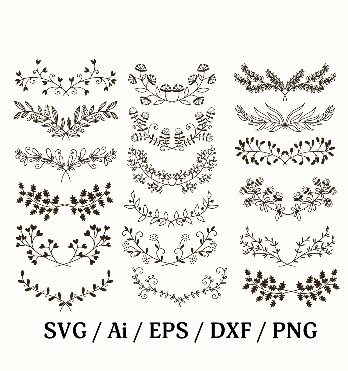 Decorative Elements SVG Ornaments Svg Flourishes SVG Svg - Etsy