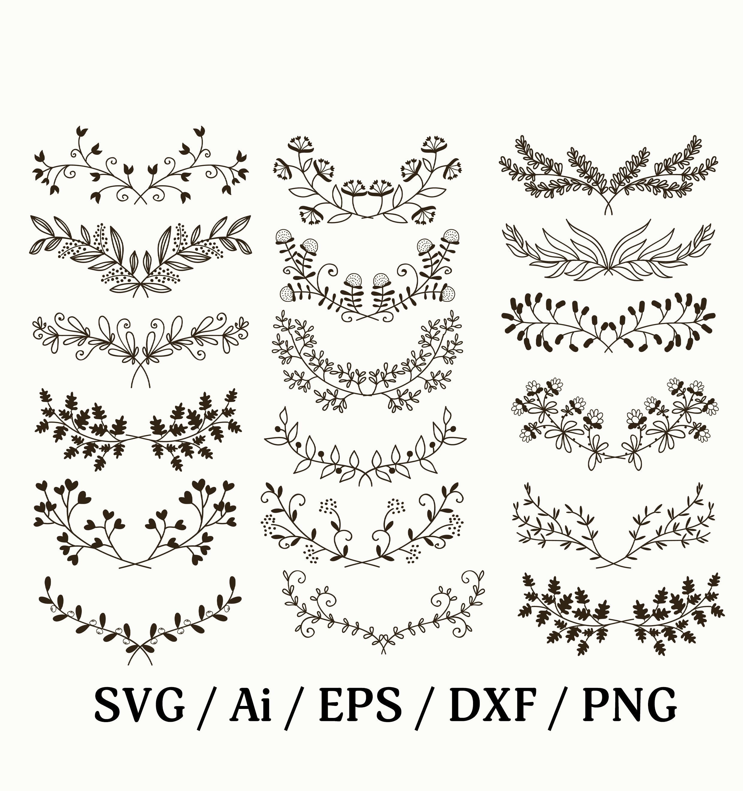 Decorative Elements SVG Ornaments Svg Flourishes SVG Svg - Etsy