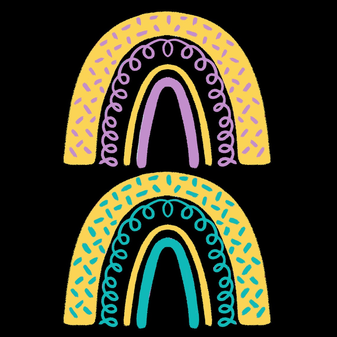 Boho Rainbow PNG Bundle 10 Rainbows PNG HIGH Colty Pastel - Etsy