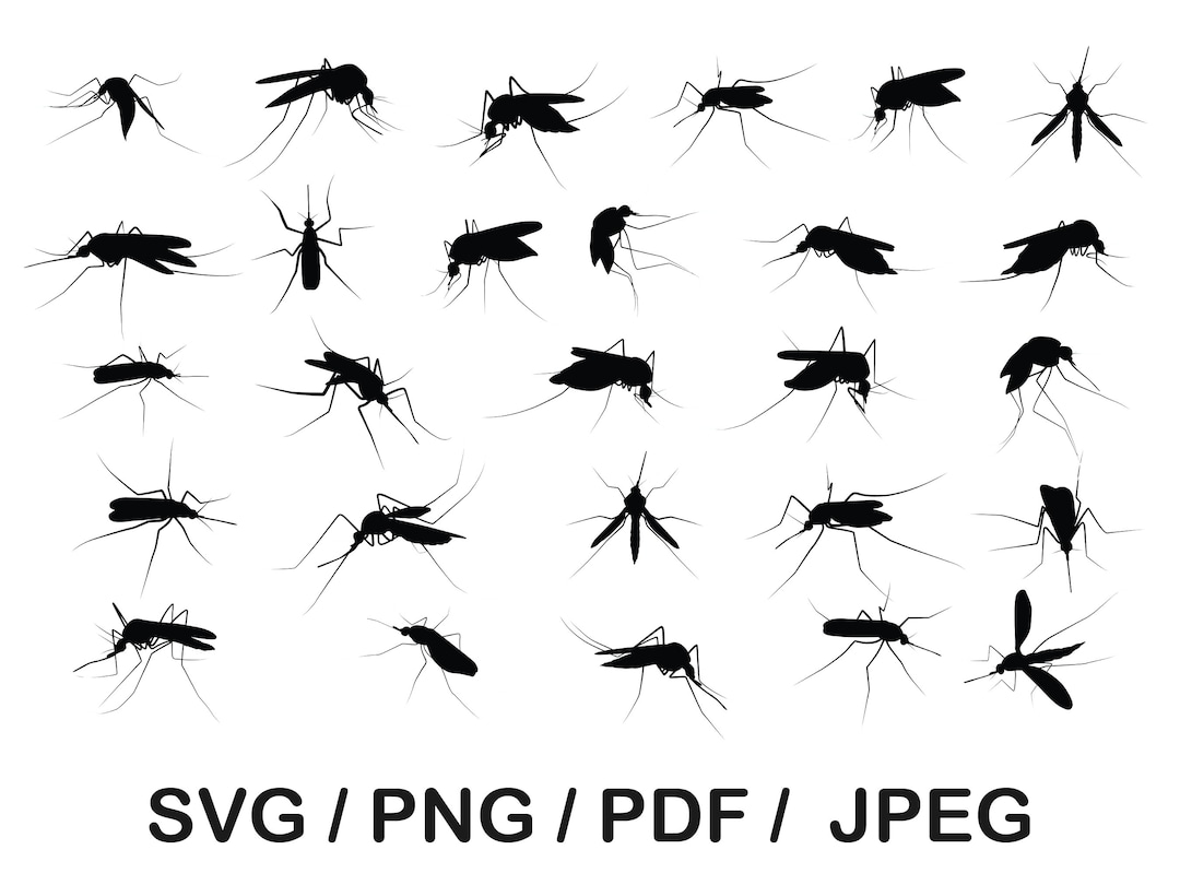 Mosquito Svg, Mosquito Clipart, Mosquito Svg, Mosquito Stencil ...