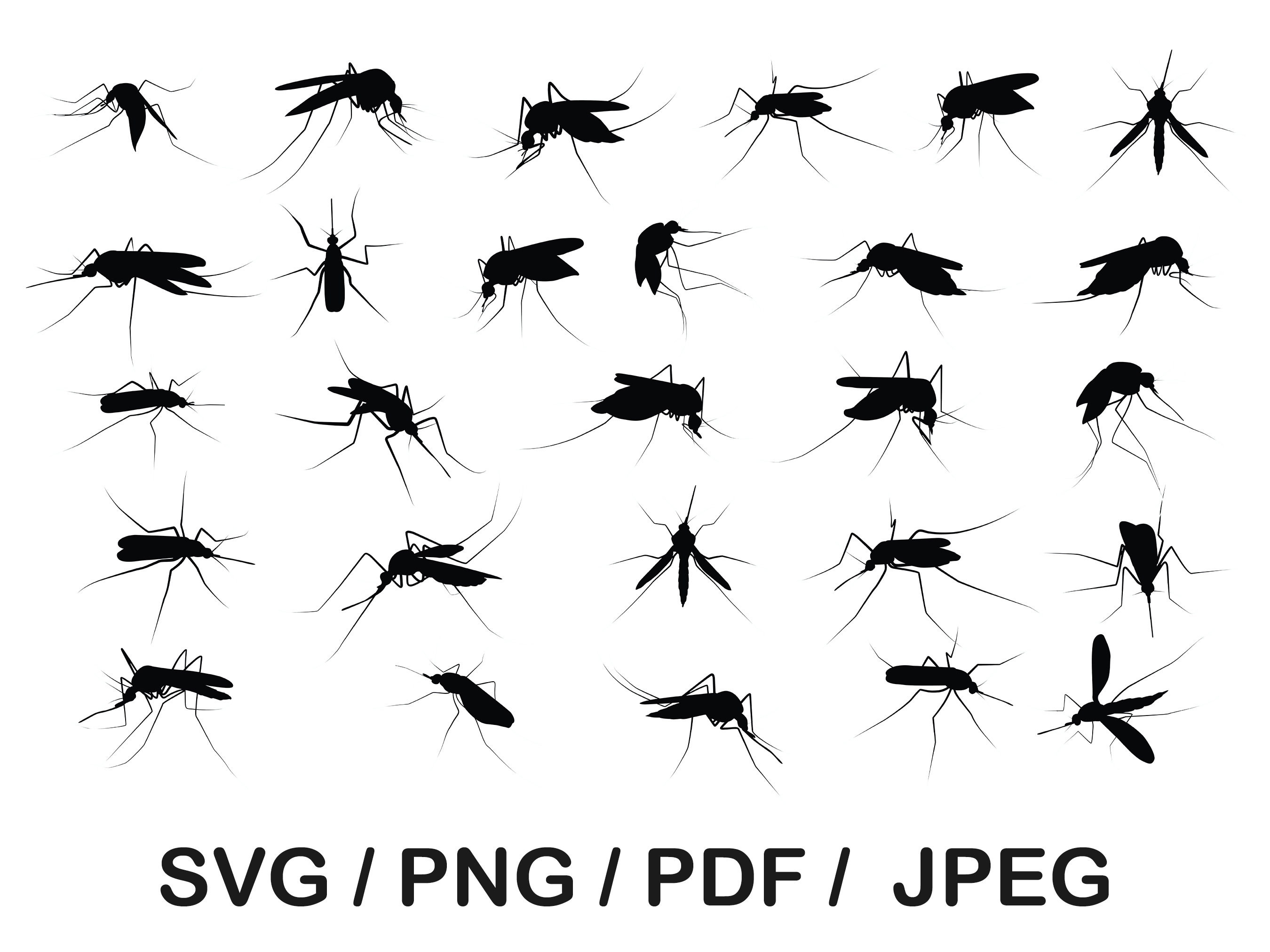 Mosquito Svg Mosquito Clipart Mosquito Svg Mosquito - Etsy Canada