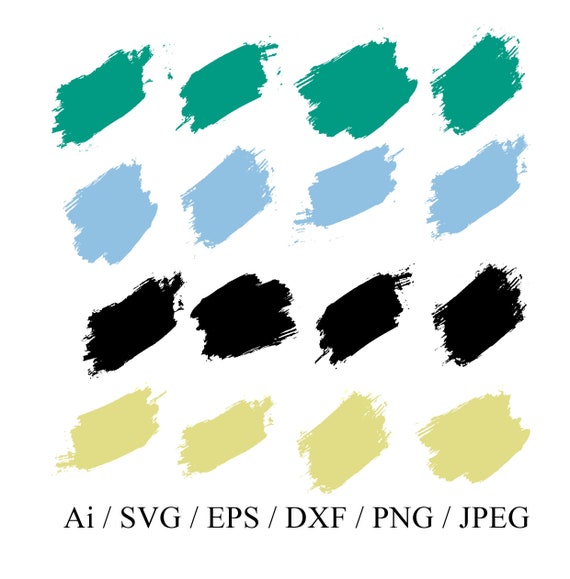 Paint Brush Stroke SVG Paint Brush Strokes Svg Paint Brushes | Etsy