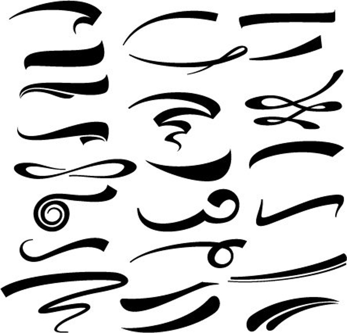Underline SVG Text Tail Svg Flourish Svg Swoosh Svg Swashes - Etsy UK