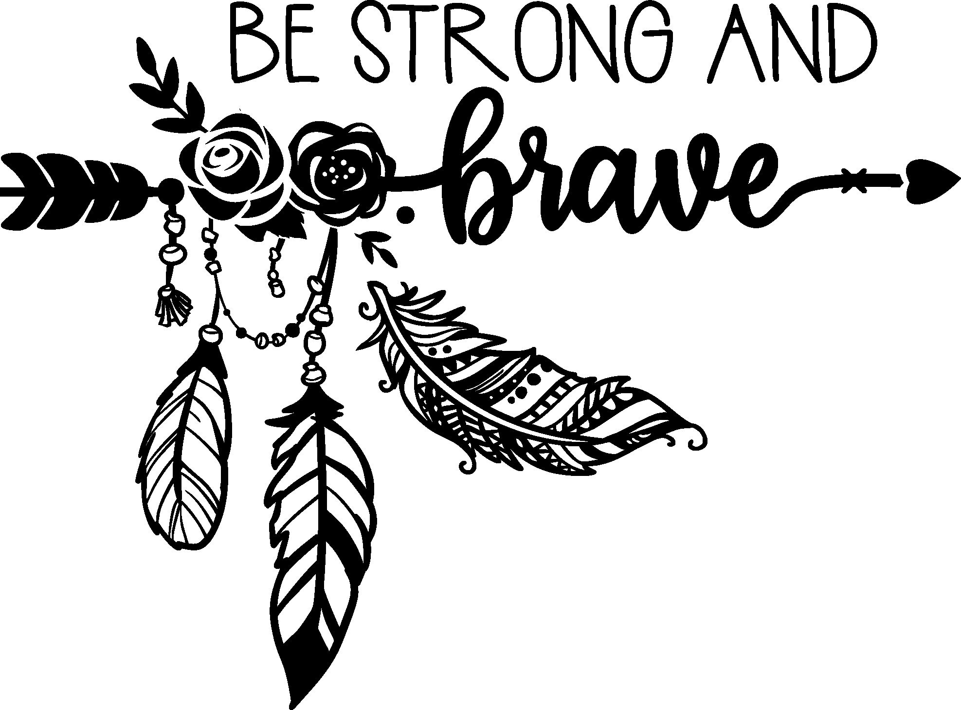Be Strong and Brave SVG Be Strong and Brave SVG Kids Room - Etsy