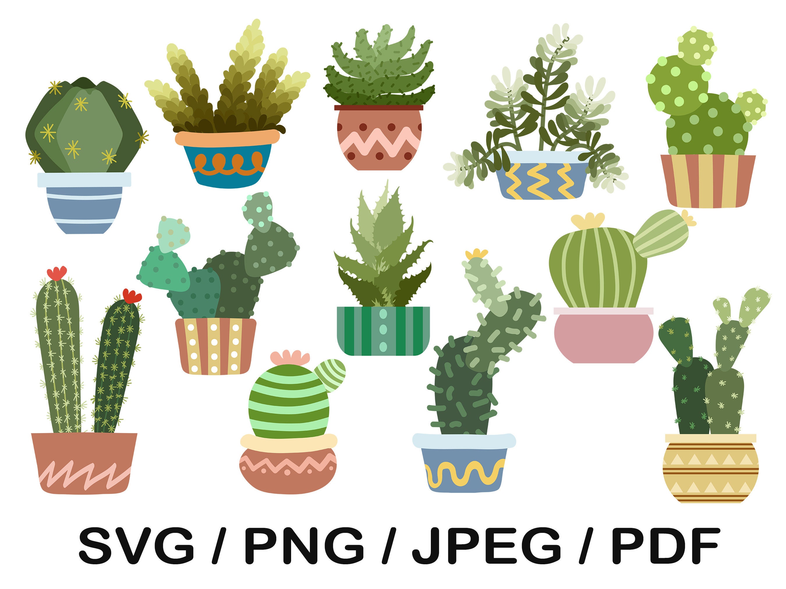 Cactus SVG Cactus Png Bundle Cactus Svg Bundle Cricut Cut - Etsy