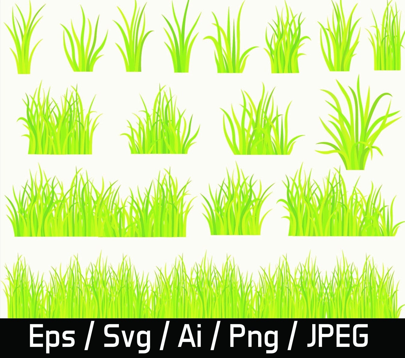 GRASS SVG BUNDLE Grass Svg Clipart Wild Grass Svg Files for - Etsy