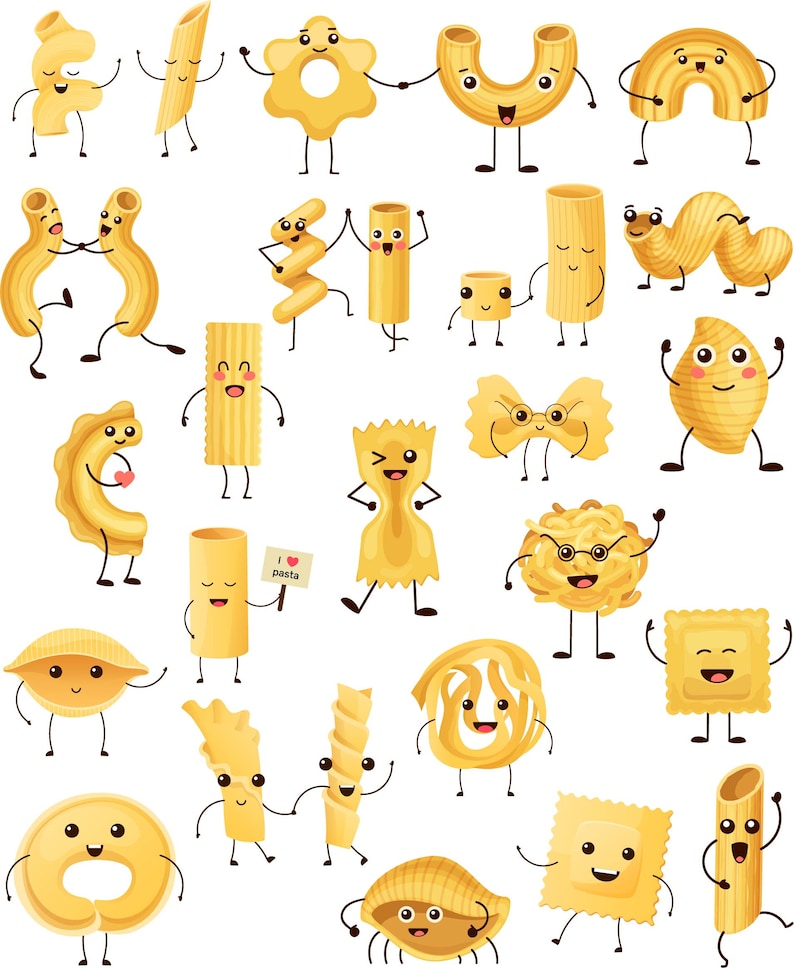 Pasta SVG Bundle Pasta Svg Italian Pasta Png Pasta Design - Etsy