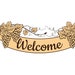 Welcome, Vintage Welcome SVG, Welcome Clipart Design, Welcome, Home Svg ...