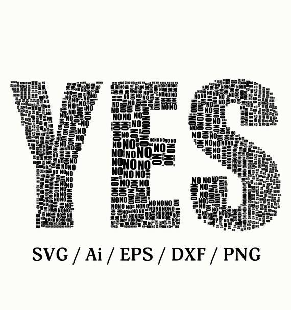 Yes SVG Digital Download SVG Cut Files He Said Yes She - Etsy