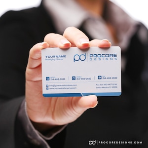 Blue Color, Editable Business Card Template, Business Cards Design ...