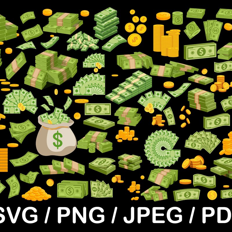 Money Bag Svg - Etsy