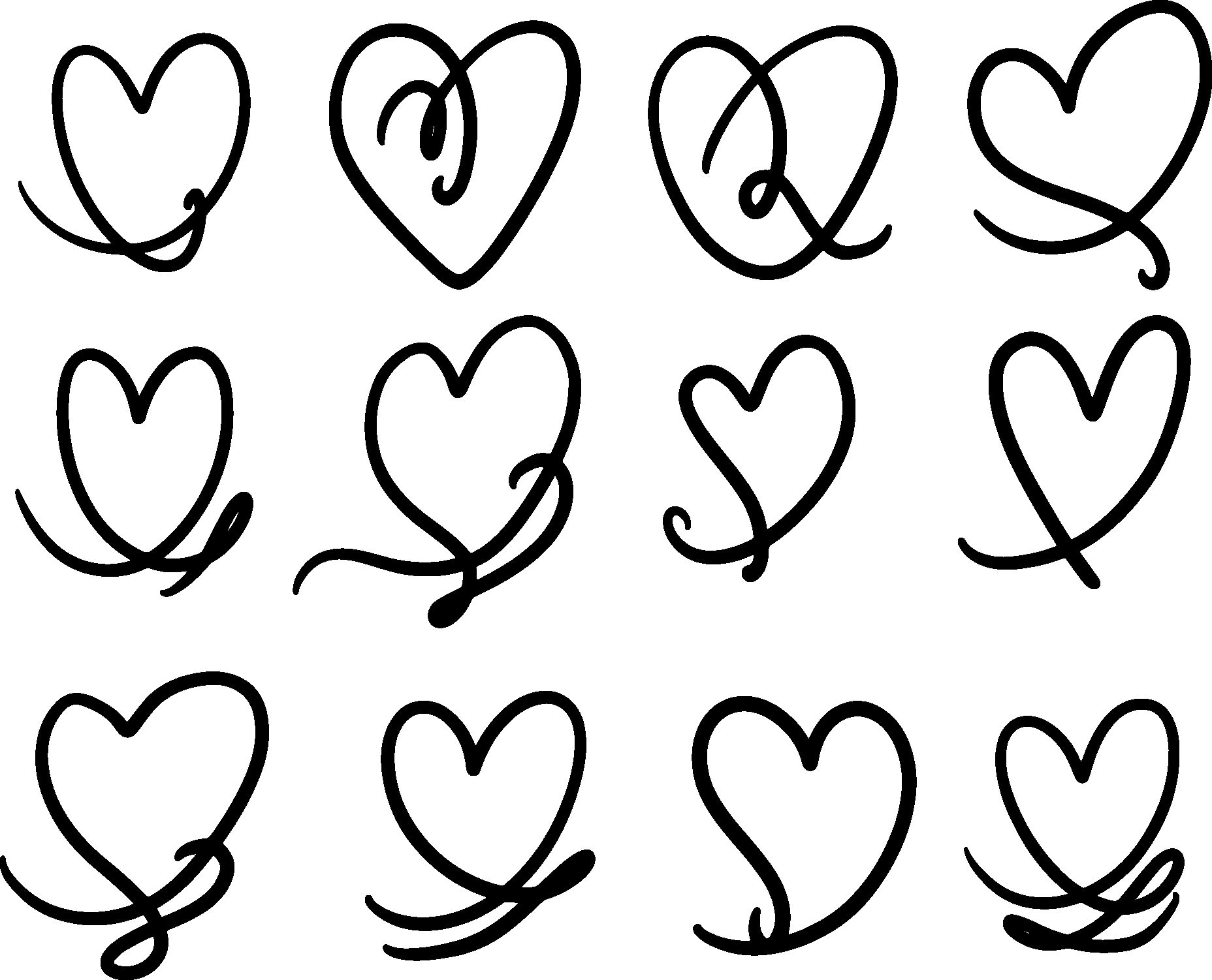 Heart Svg Bundle Hand Drawn Love Svg Heart Shape Svg - Etsy Australia