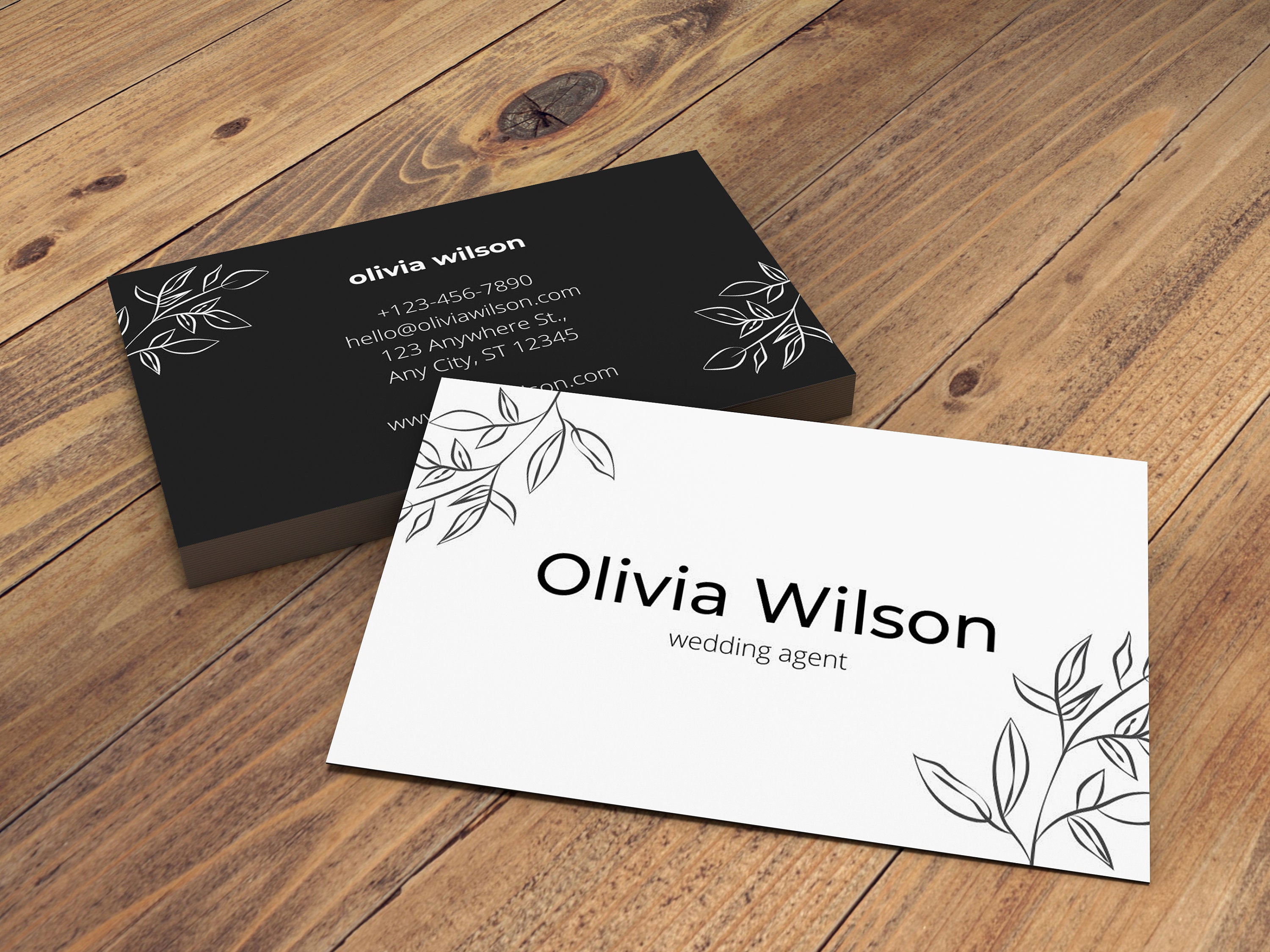 Canva Simple Business Card Design Canva Simple Business Card - Etsy