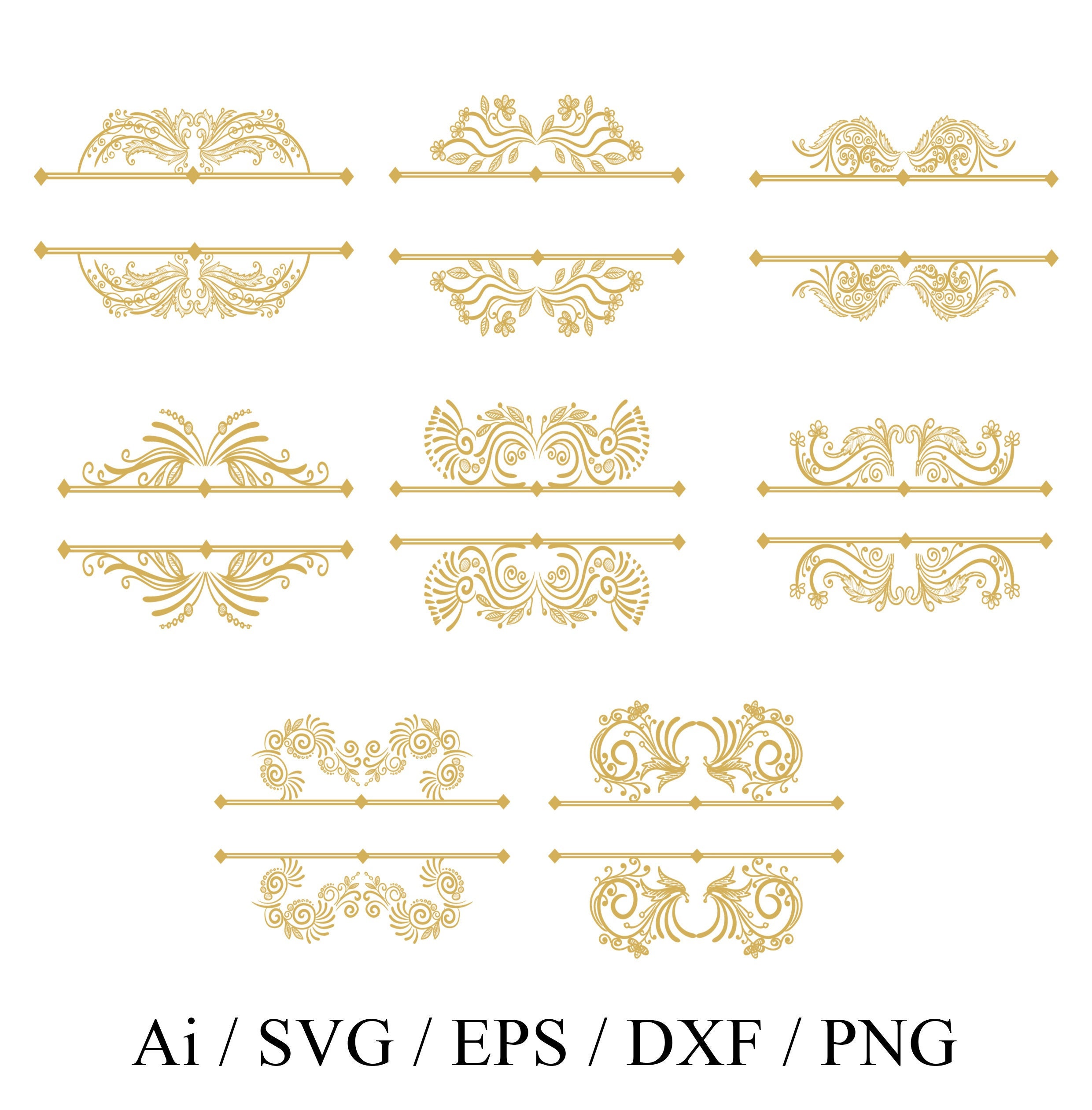 Golden Frame Bundlegold Frame Svg Circle Frame Svggold - Etsy