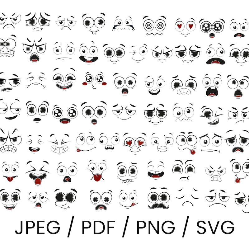 Silly Face Svg - Etsy