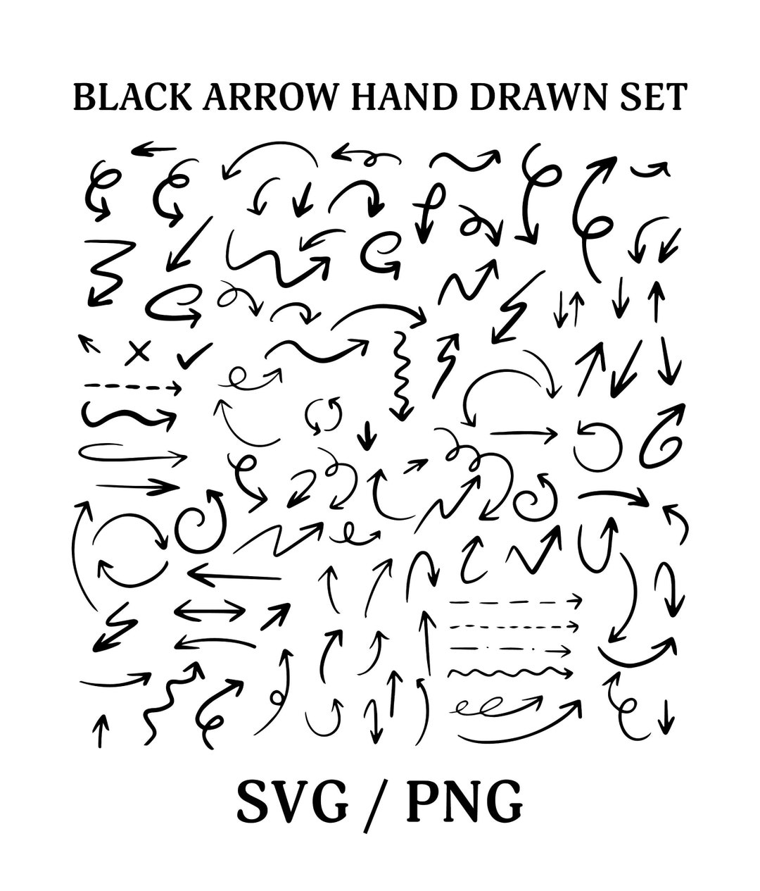 100+ Hand Drawn Arrow Svg Bundle, Arrow Svg Bundle, Hand Drawn Arrow ...