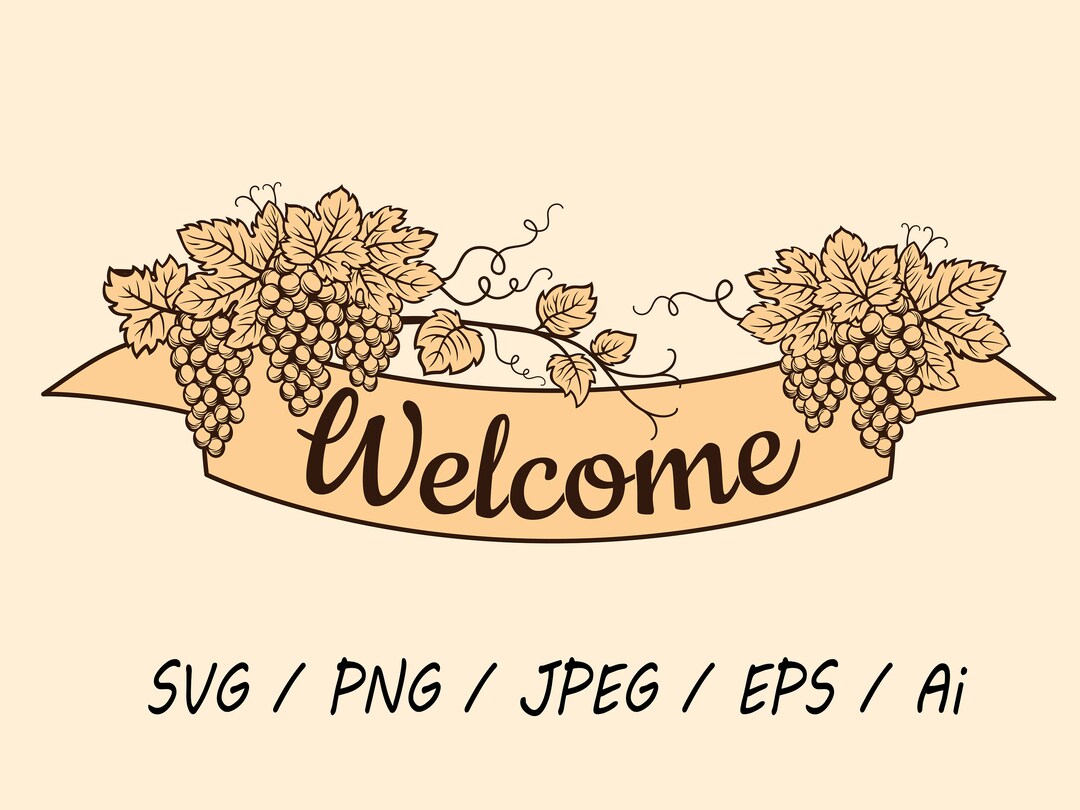 Vintage Welcome Design, Welcome SVG, Welcome Clipart Design, Welcome ...