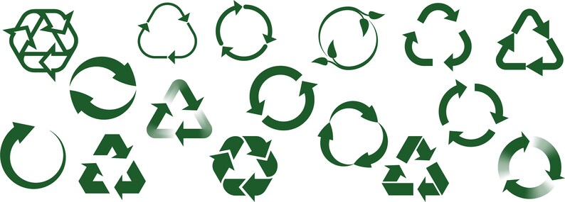 Green Recycle Symbol SVG, Recycle Symbol, Recycle Arrows Svg, Recycle Symbol, Earth Day Clipart ...