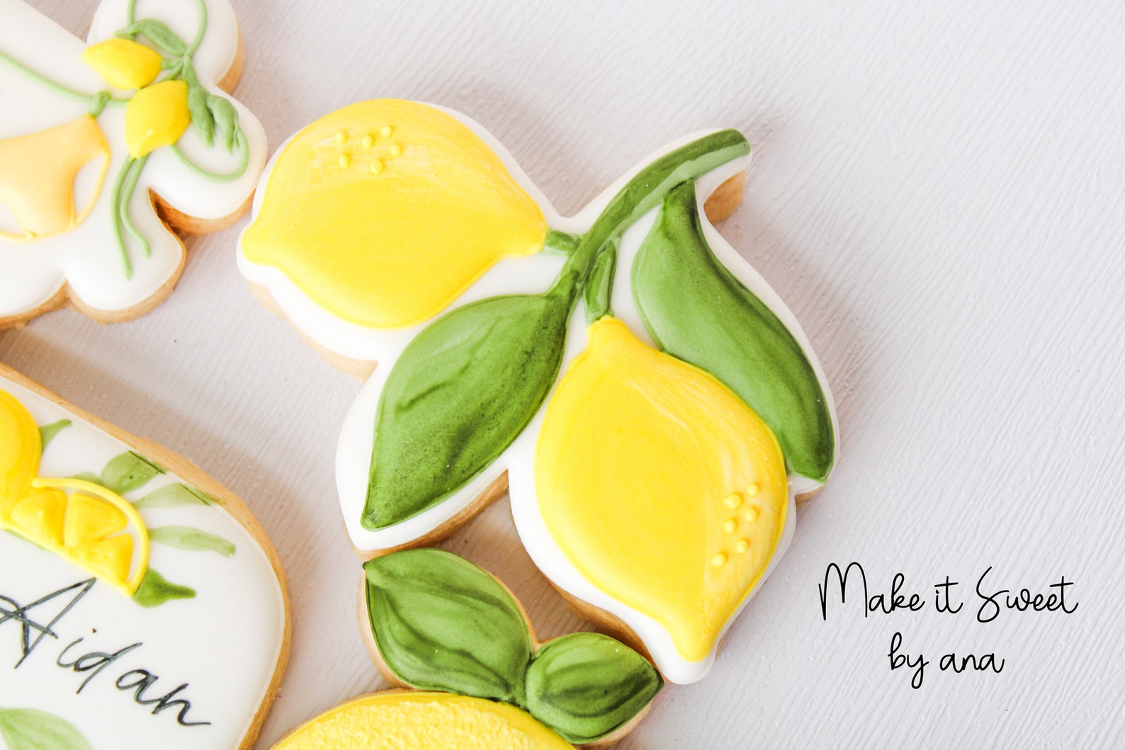 2 Dozen Lemon Baby Shower Decorated Cookies - Etsy