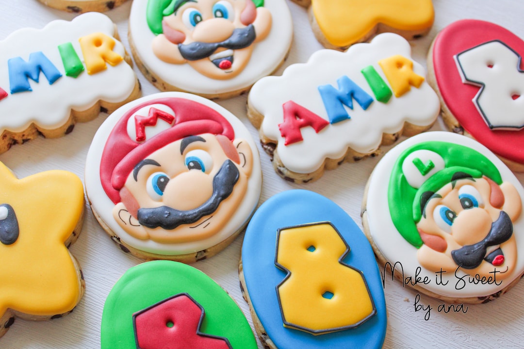 2 Dozen Mario Bros Birthday Cookies - Etsy