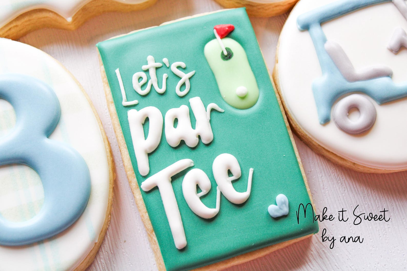 2 Dozen Custom Cookies Golf Birthday Theme (let's Par Tee) Customizable ...