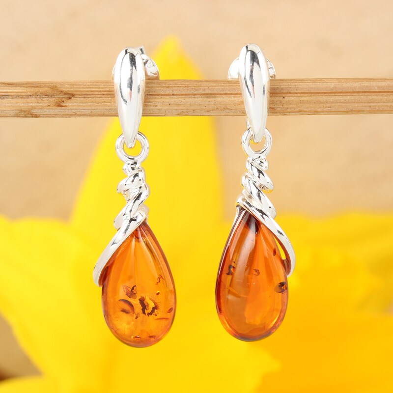 Amber Earrings - Etsy
