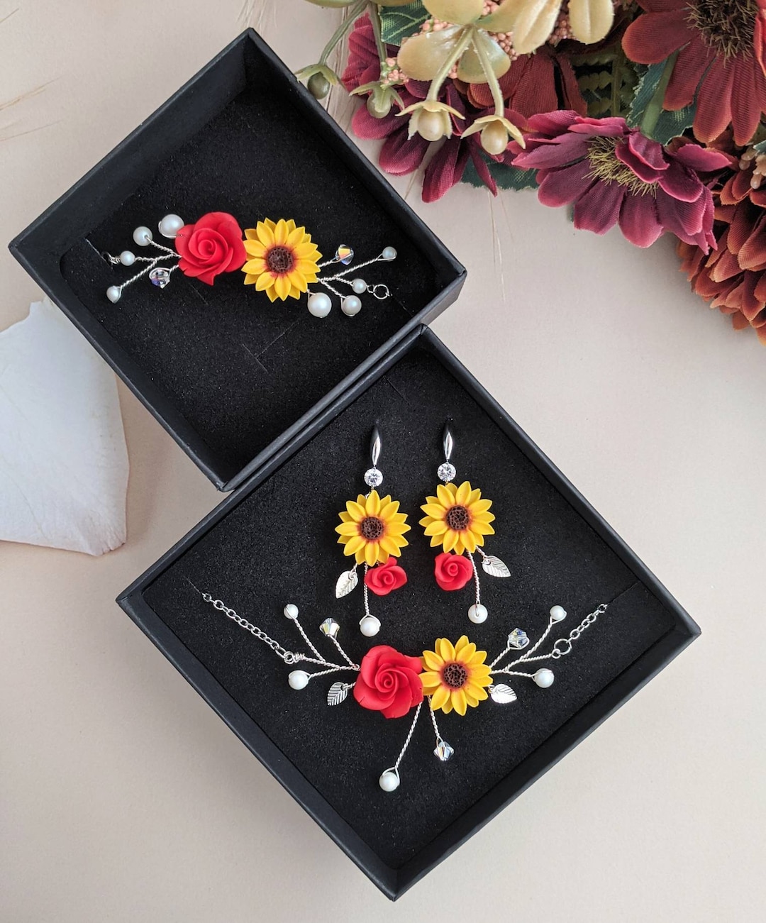 Sunflower Necklace - Stunning Sunflower Design in Silver - Perfect Gift ...