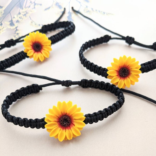 Sunflower Bracelet - Etsy